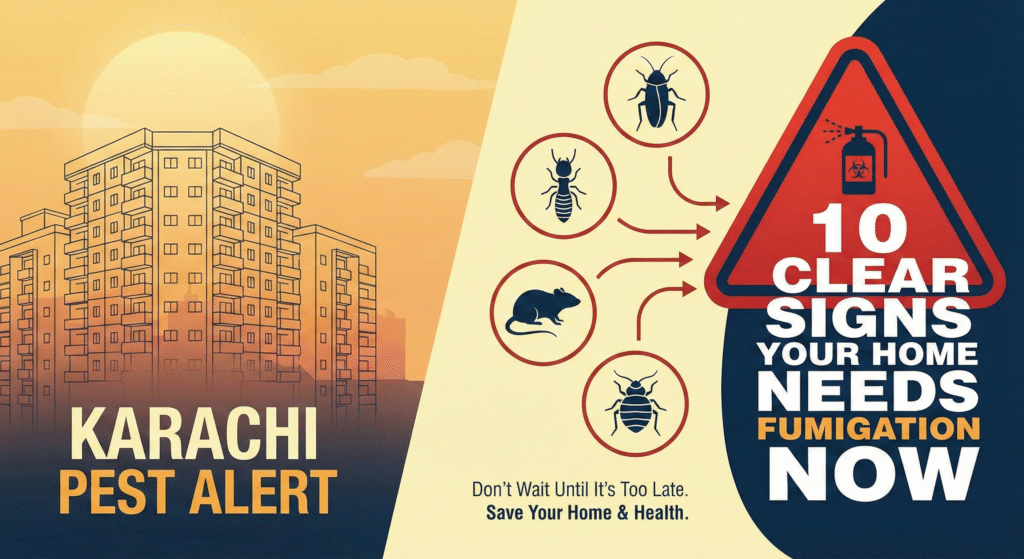 10 Immediate Signs You Need Fumigation In Karachi Now